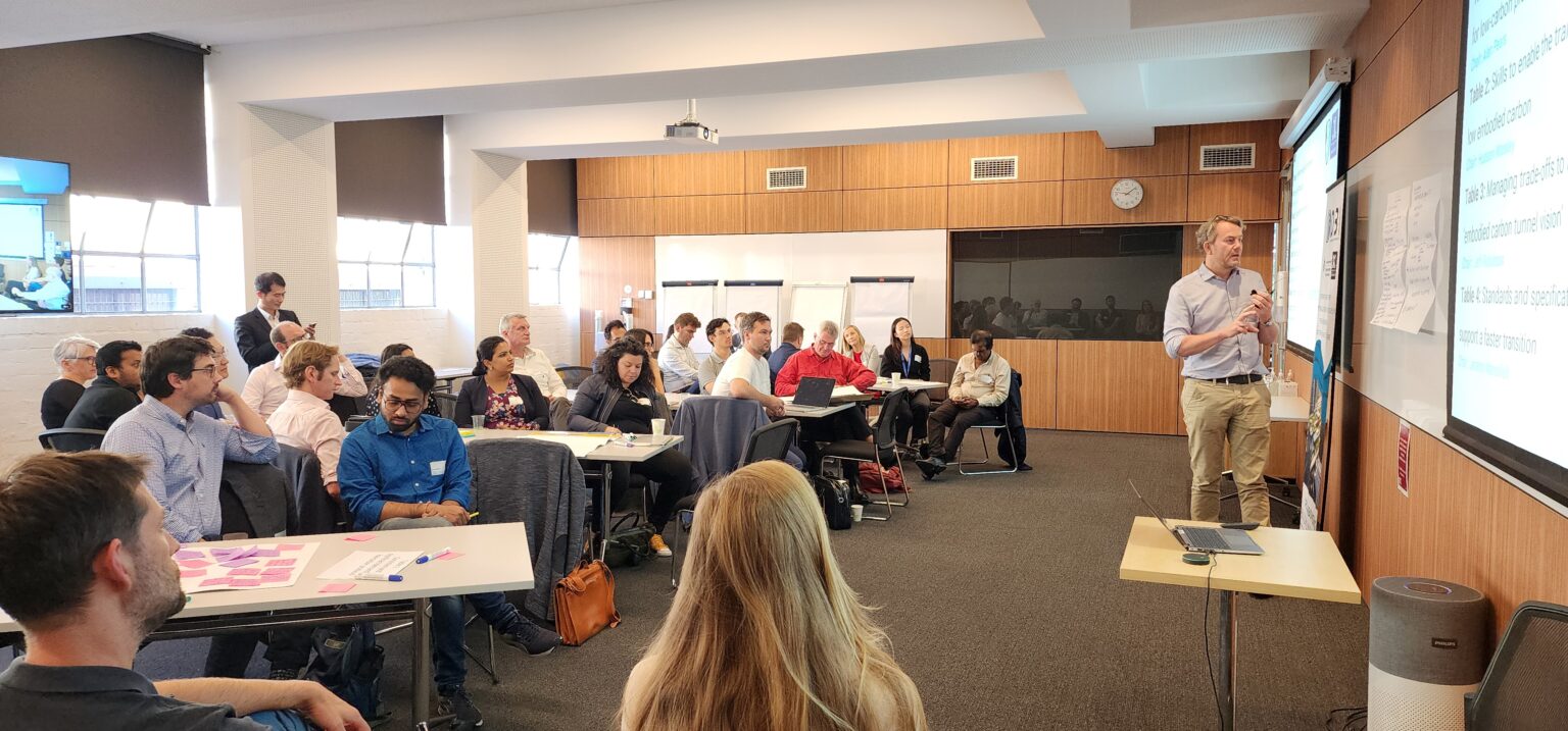 Embodied carbon framework for Australia’s built environment – Round table discussions – DBI